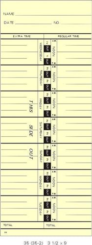 35-2: Wed-Tues Weekly or Bi-Weekly Time Cards, Box of 1000 – Allied ...