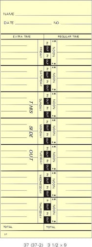 37-2: Fri-Thurs Weekly or Bi-Weekly Time Cards, Box of 1000 – Allied ...