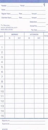 Time Cards – Allied Time USA