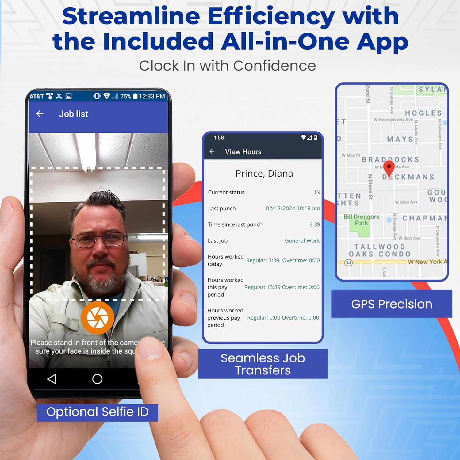 CB4000 Biometric Time Clock System with Online Reporting – Allied Time USA